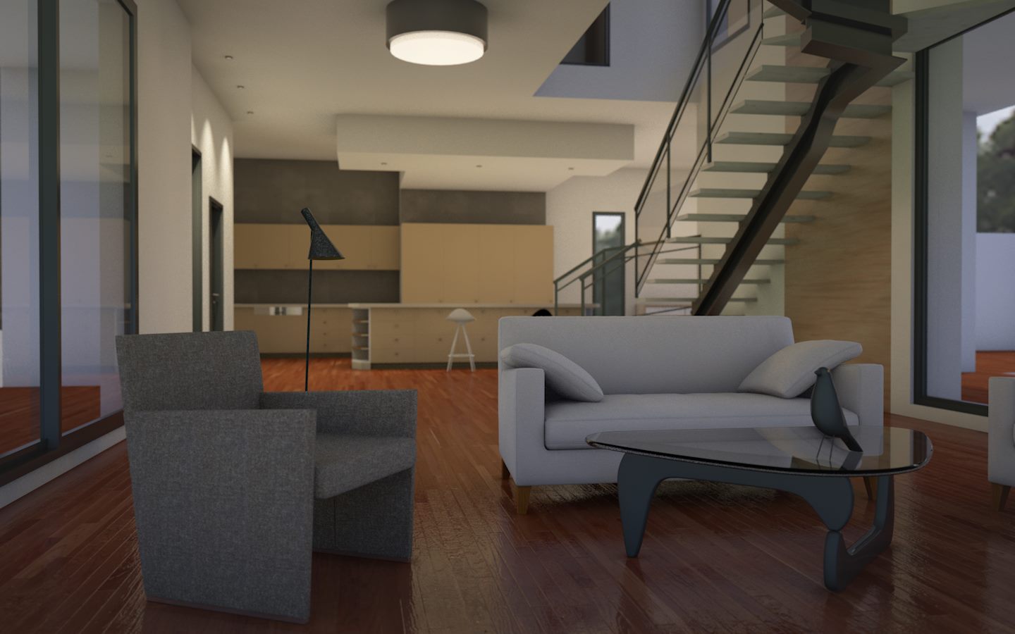 Infografia - Cinerender Archicad Tricks & Tips - Una forma de simular las reflexiones ...